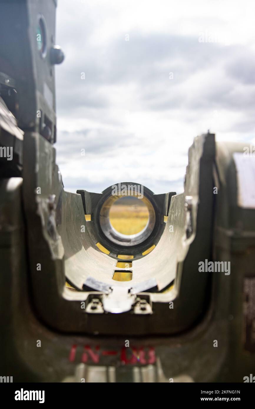 Looking down the firing tube of the TOW Missile System. Indiana ...