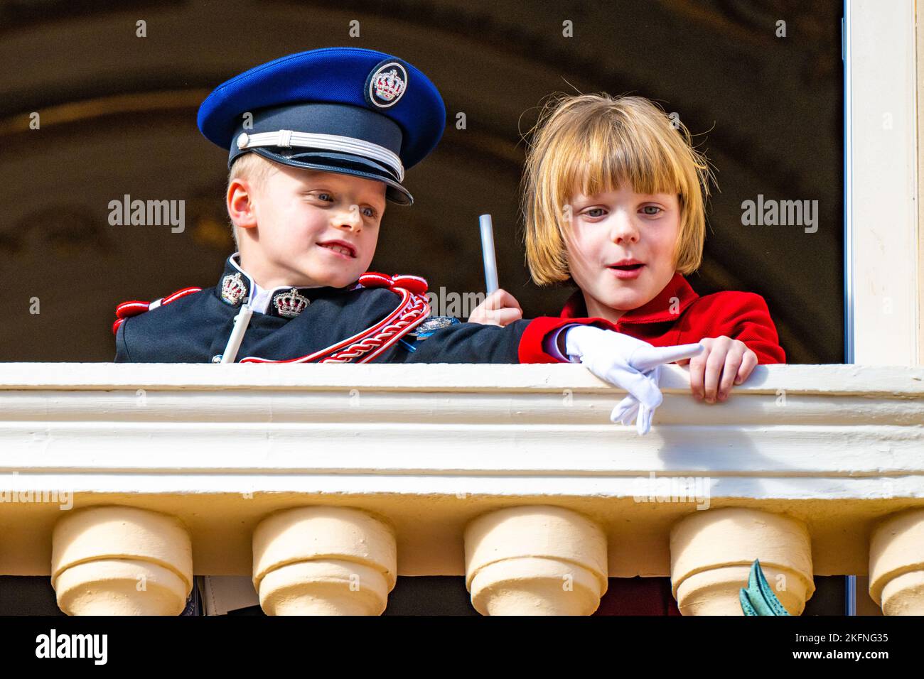 Monaco. 19th Nov, 2022. Prince Jacques and Princess Gabriella of Monaco ...