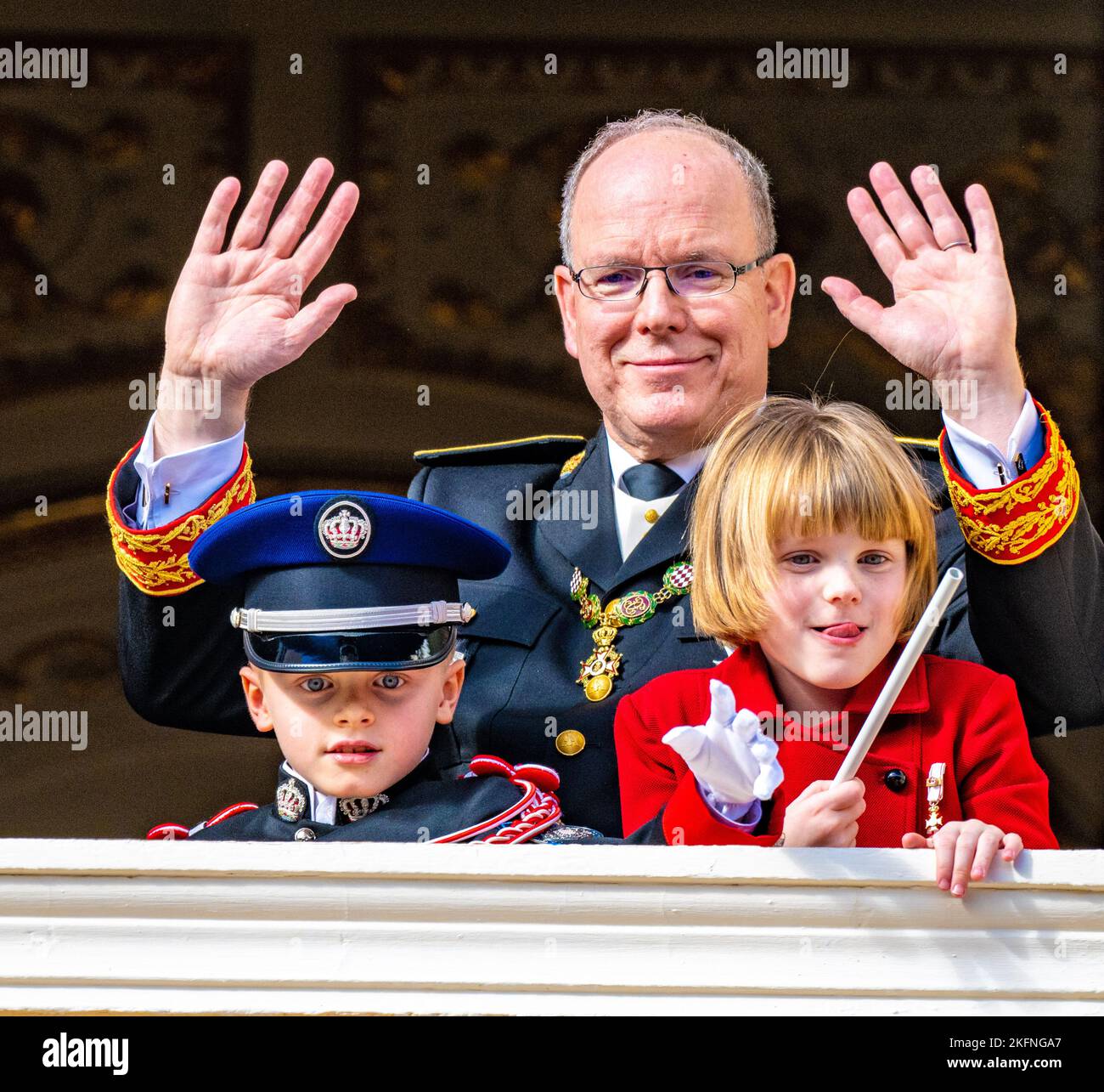 Monaco. 19th Nov, 2022. Prince Albert II of Monaco with Prince Jacques ...