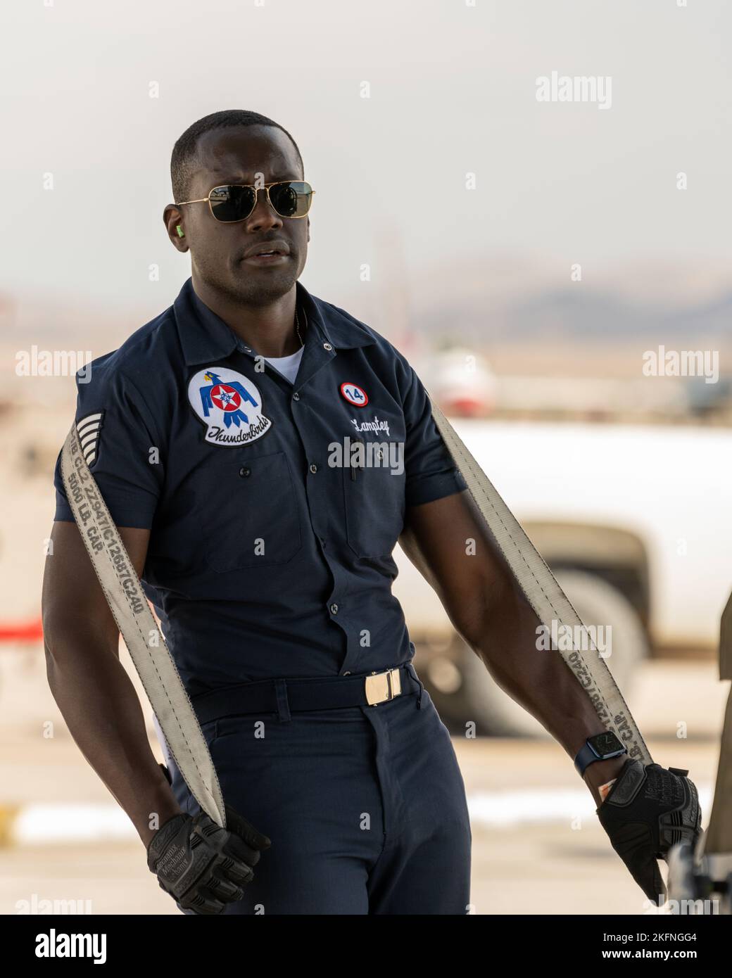 TSgt Thomas Lamptey II, an Air Transportation airman from the United ...