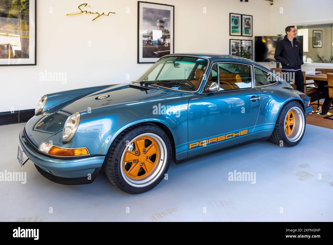Singer Porsche 911, on display at the October Scramble held at the ...