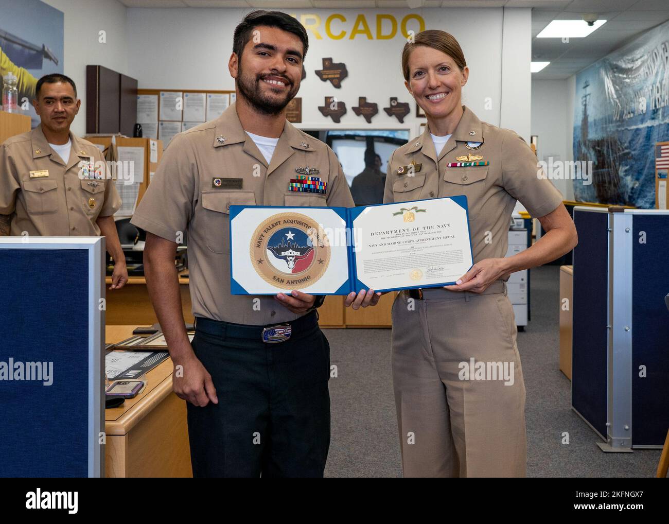 SAN ANTONIO - (Sept. 28, 2022) Members of Navy Talent Acquisition Group ...