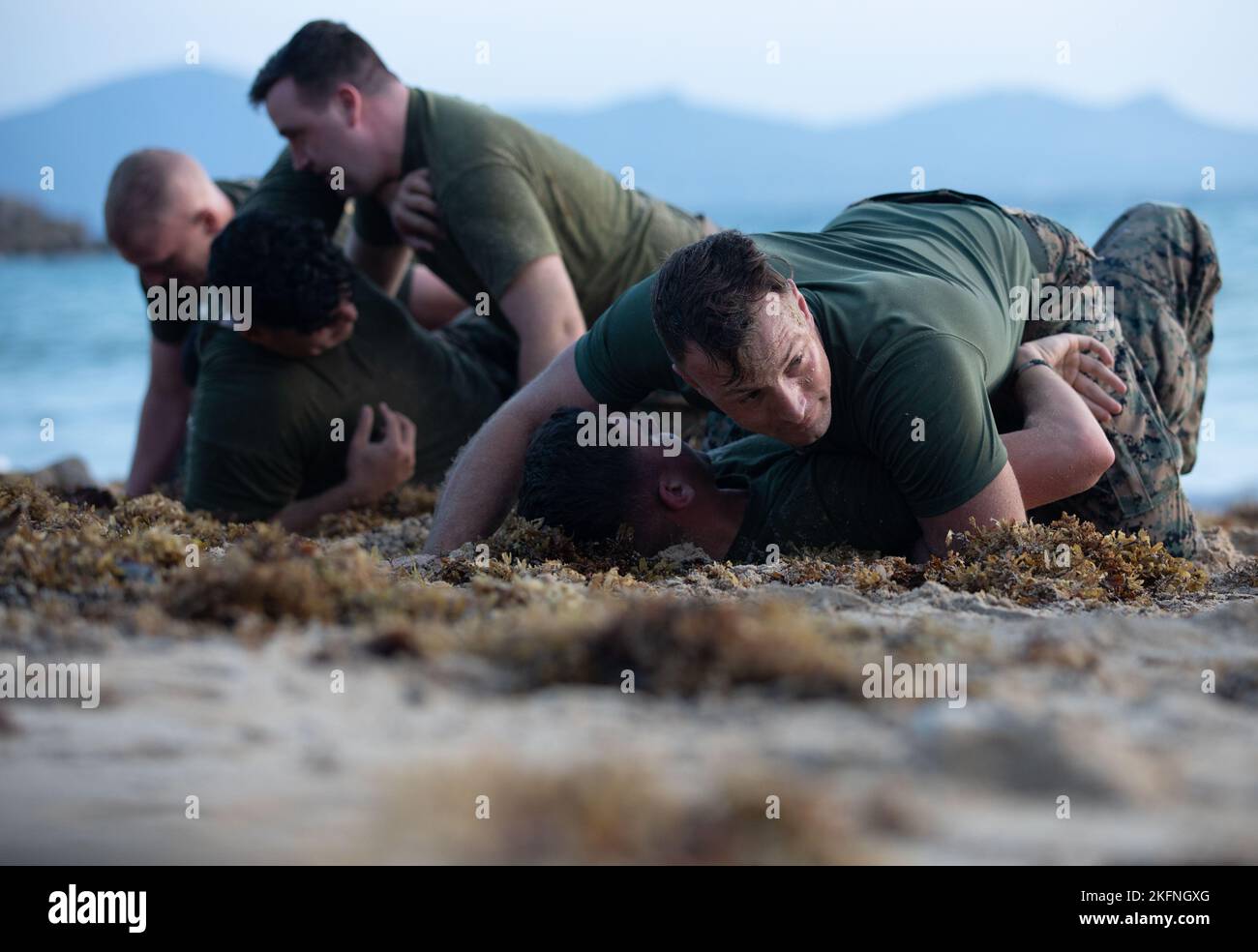 U.S. Marine Corps Staff Sgt. Zachary Willms, a network administrative ...
