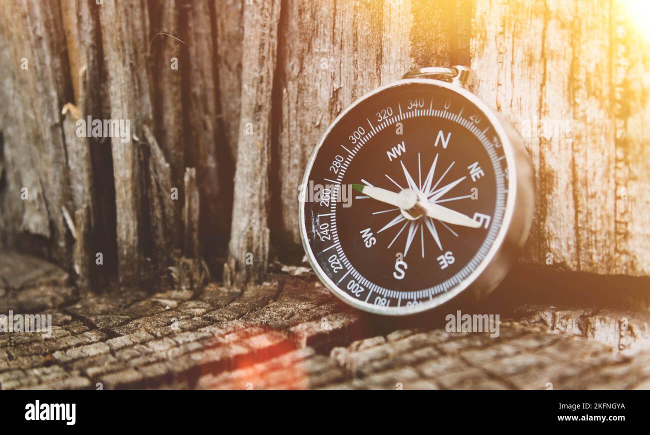 Travel and navigation. Determination of cardinal points by compass ...