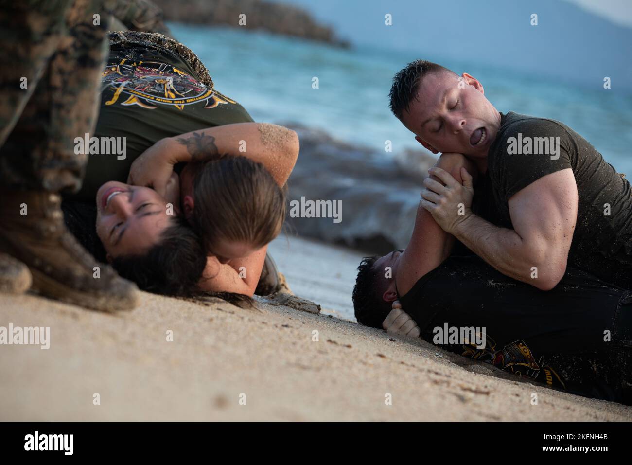U.S. Marines with Headquarters Company, III Marine Expeditionary Force ...