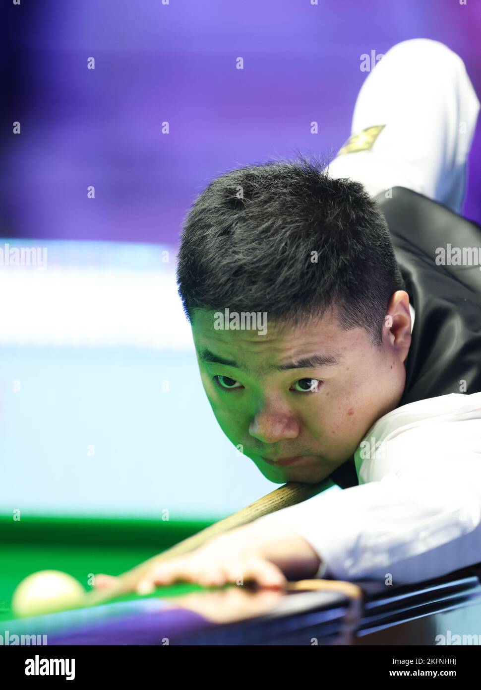 China’s Ding Junhui during day eight of the Cazoo UK Snooker ...