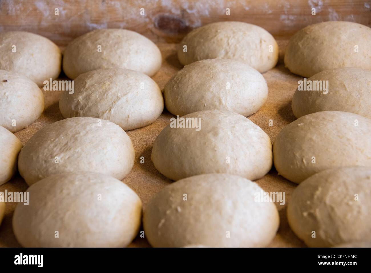 Fresh baked bread in a traditional way in the arabic lands Stock Photo ...