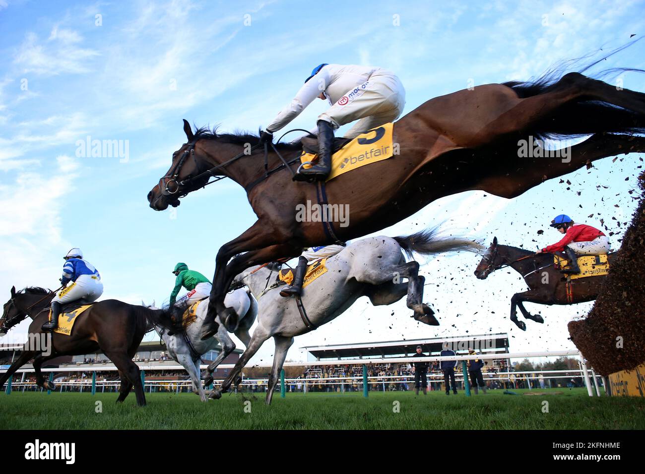 Protektorat ridden by Harry Skelton on the way to winning the Betfair ...