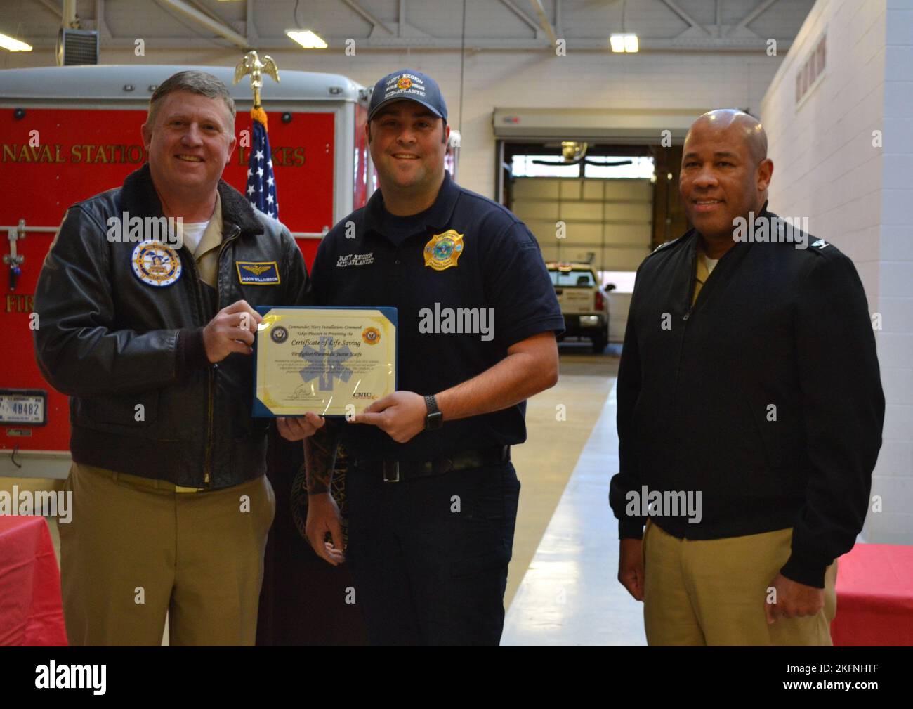 GREAT LAKES (Sep. 29, 2022) Firefighter-Paramedic Justin Scaife, Great ...