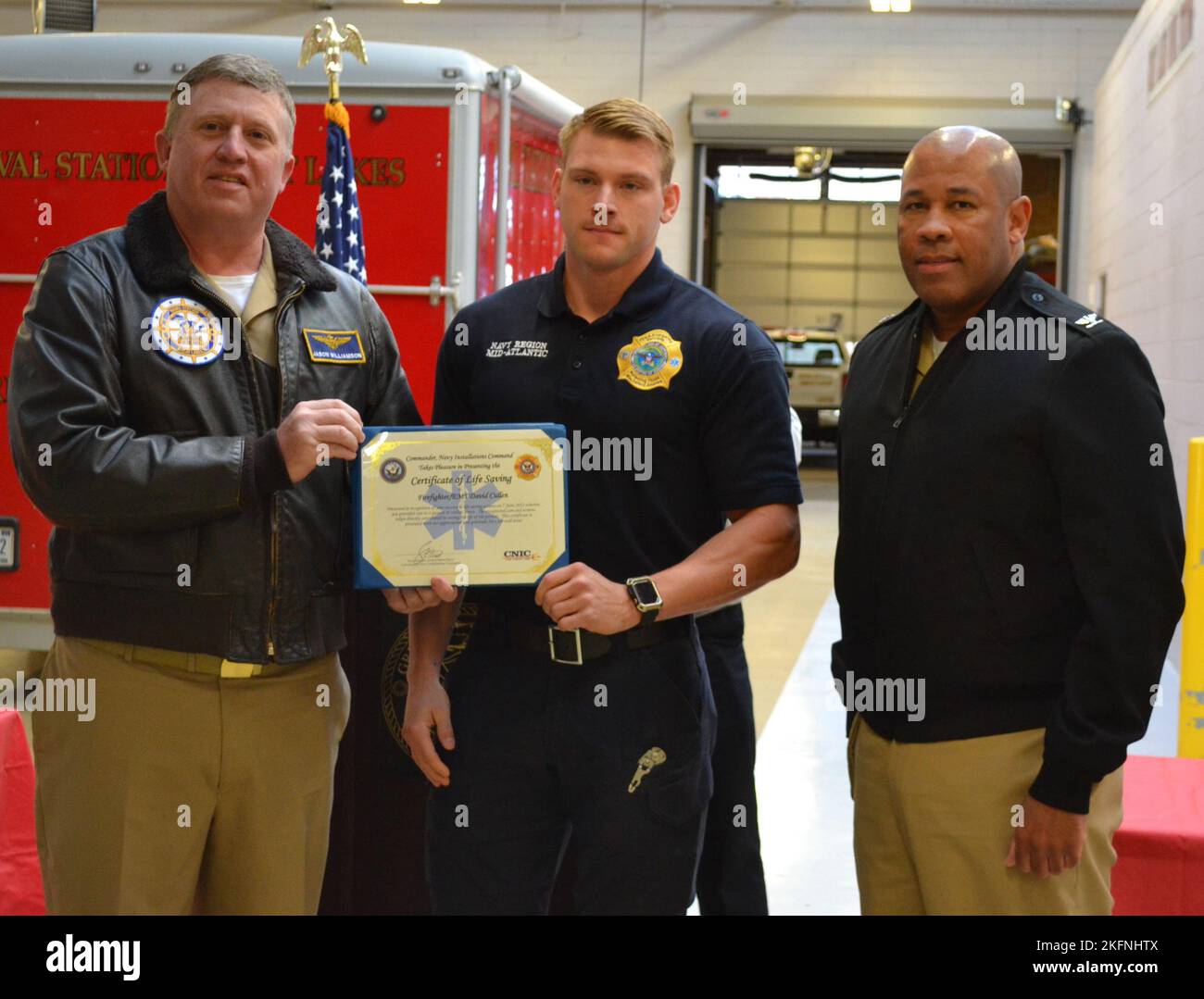 GREAT LAKES (Sep. 29, 2022) Firefighter-EMT David Cullen, Great Lakes ...