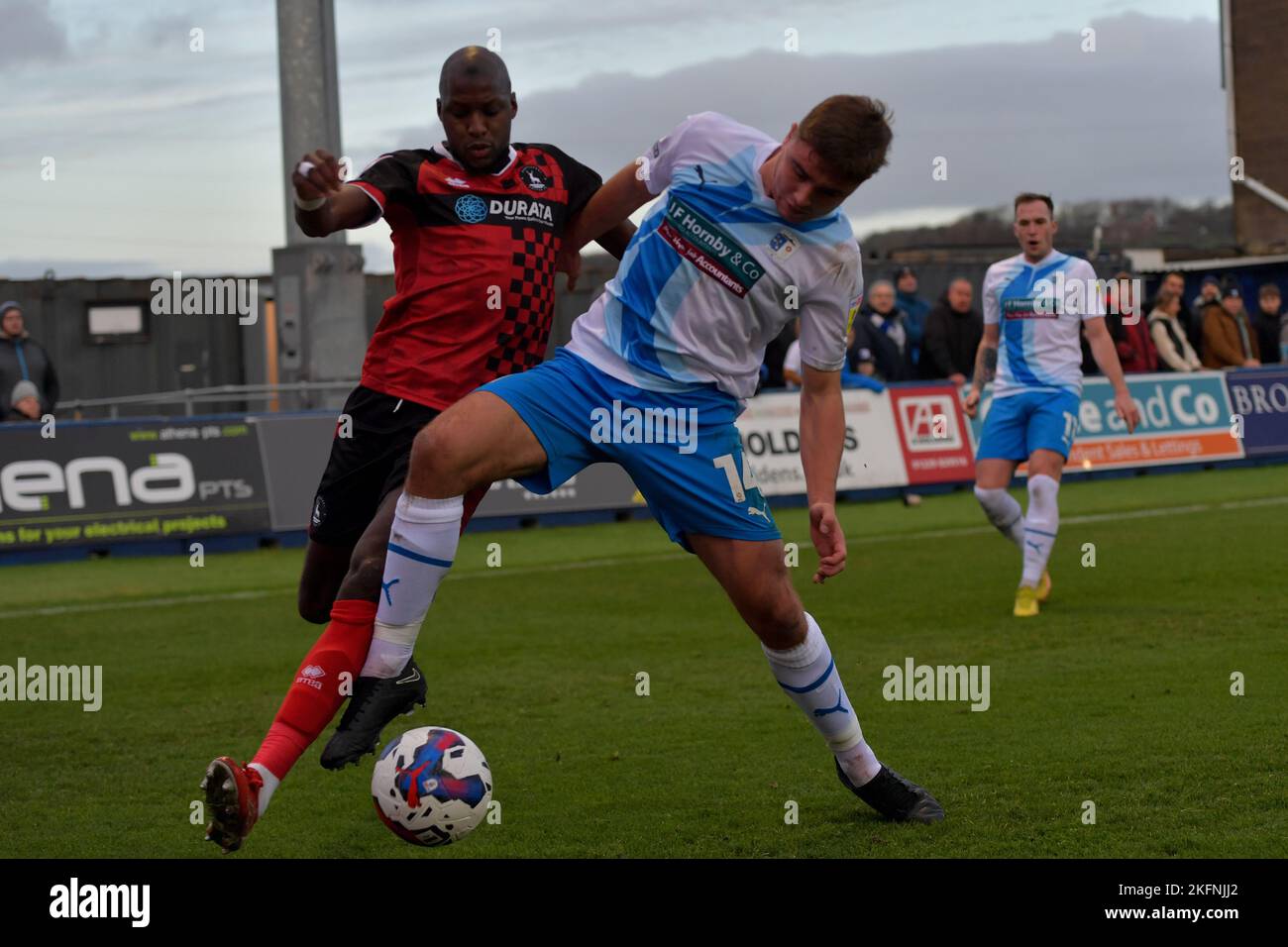 Barrow In Furness, UK. 19th Nov, 2022. Hartlepool United's Mohamad ...