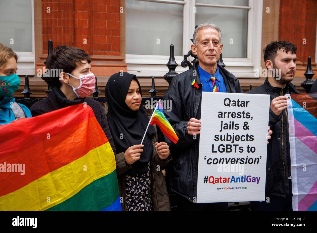 London, UK. 19th Nov, 2022. Human rights campaigner and LGBT activist ...