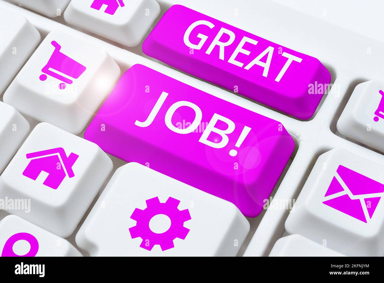 Inspiration showing sign Great Job. Concept meaning Excellent work Well ...