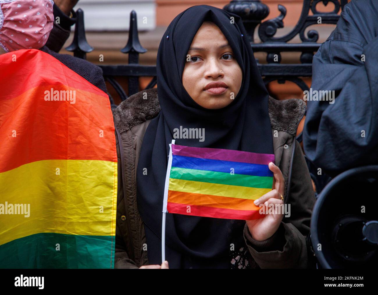 London, UK. 19th Nov, 2022. Human rights campaigner and LGBT activist ...