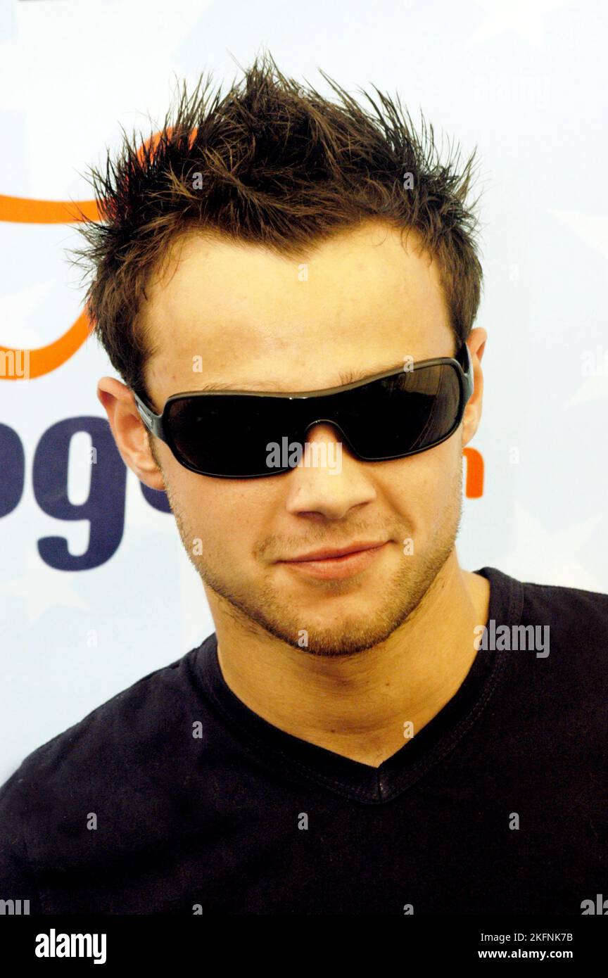 Singer Ben Adams at Red Dragon Party In The Park in Cardiff, Wales ...