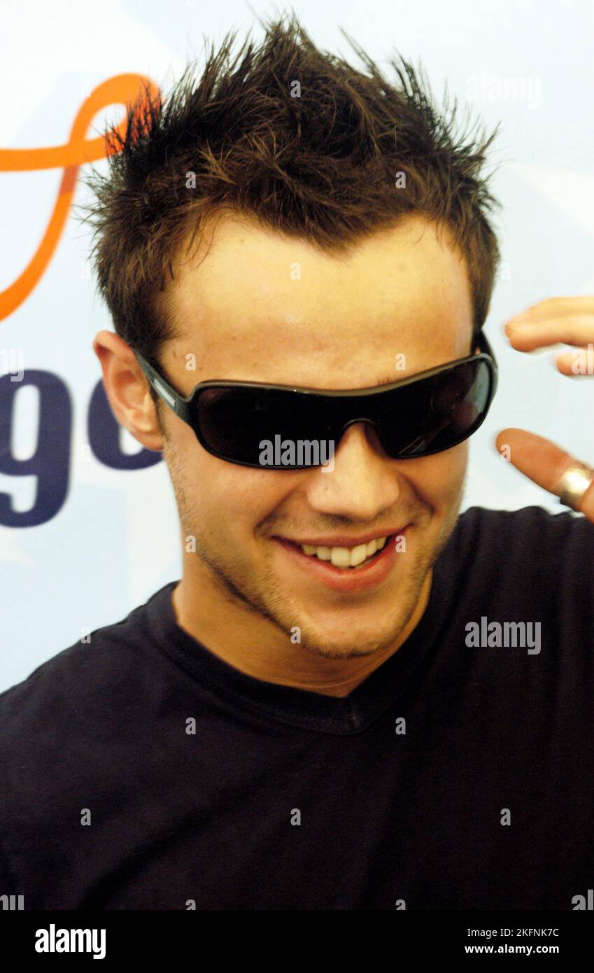 Singer Ben Adams at Red Dragon Party In The Park in Cardiff, Wales ...