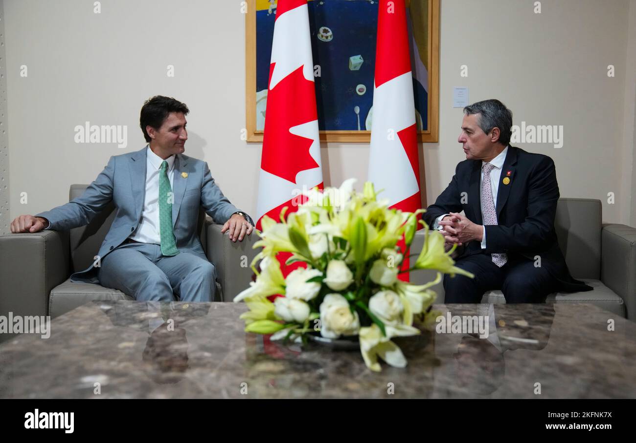 Prime Minister Justin Trudeau takes part in a bi-lateral meeting with ...