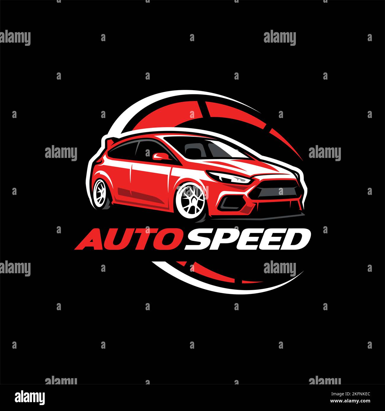 A vector illustration of a branding and logo concept for a car business ...
