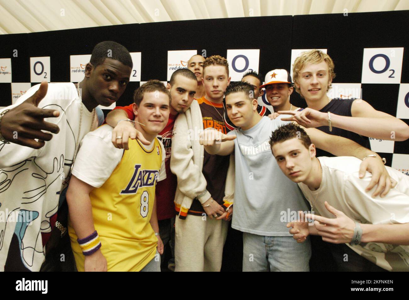 BLAZIN' SQUAD, BAND PORTRAIT, 2003: Boyband Blazin' Squad at the Red ...