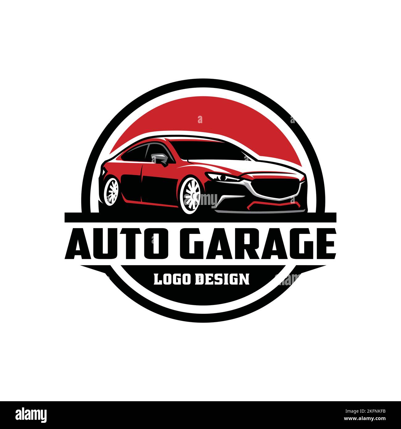A vector illustration of a branding and logo concept for a car business ...