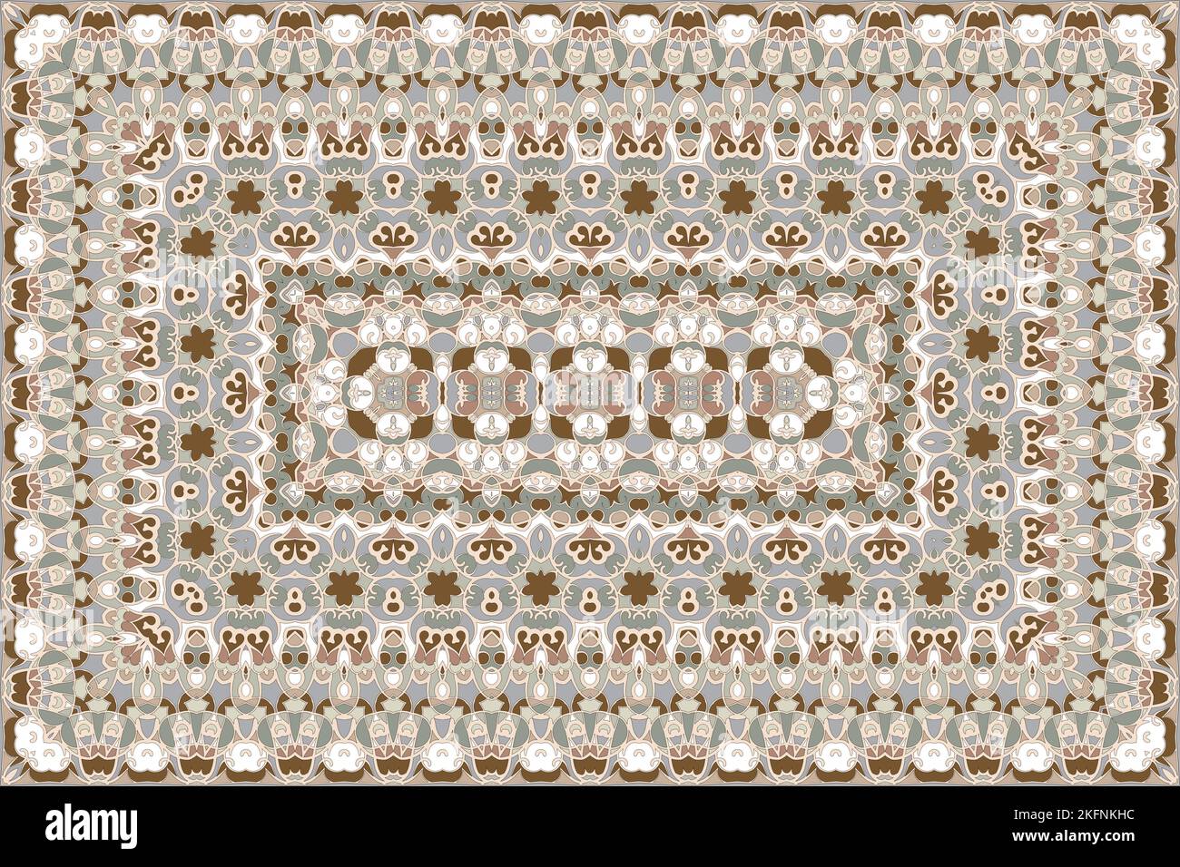 Silk or wool rug persian Stock Vector Images - Alamy