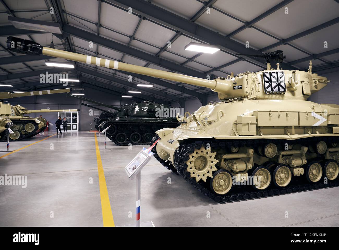 Tanks of the second world war in the museum of armored vehicles. Museum ...