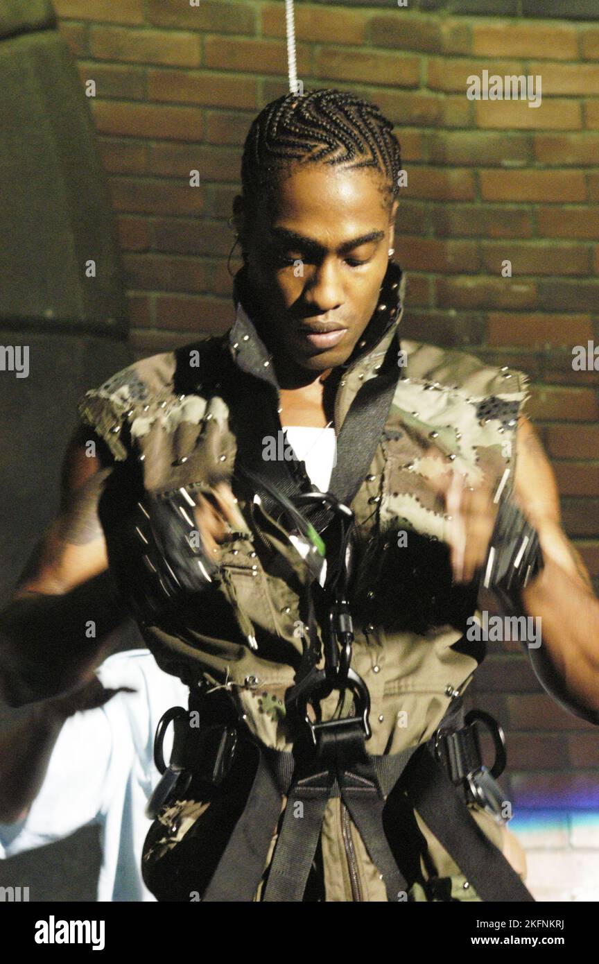 Simon Webbe of the boyband BLUE at Cardiff International Arena, 17 ...