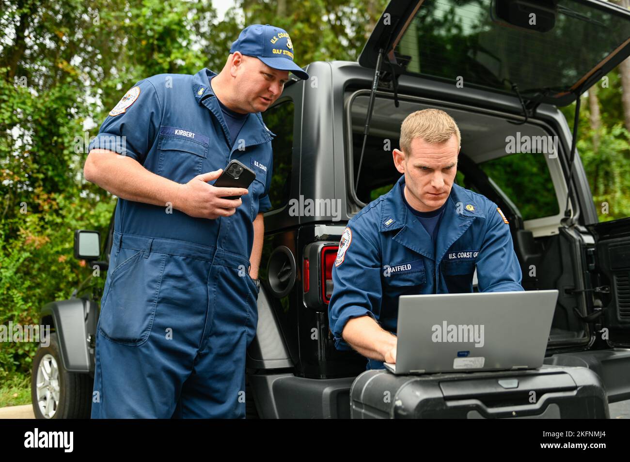 Chief Petty Officer Robert Kirbert and Chief Warrant Officer Nathan ...