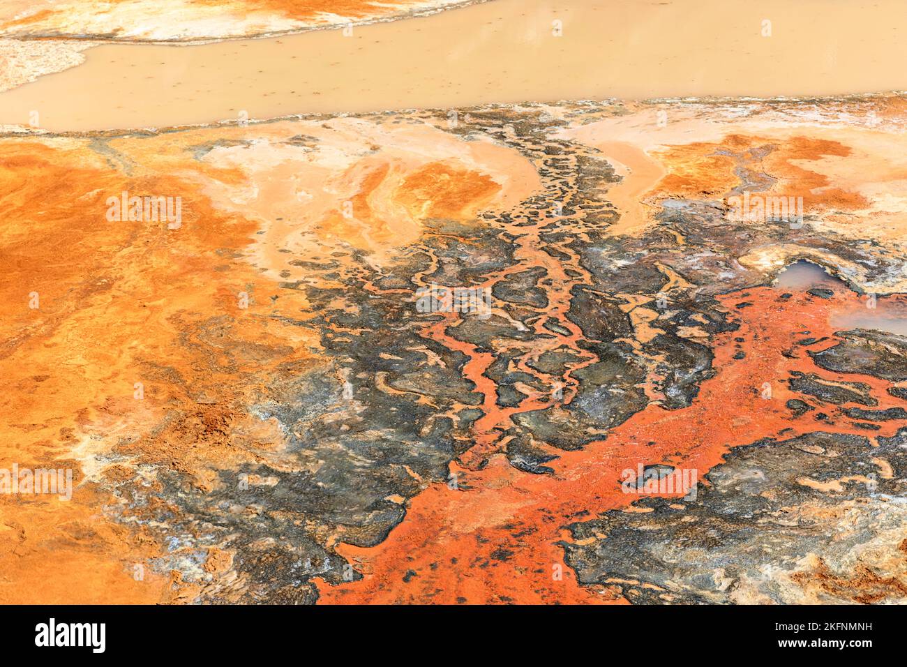 calcareous sinter or tufa in Truso Travertines Natural Monument in ...