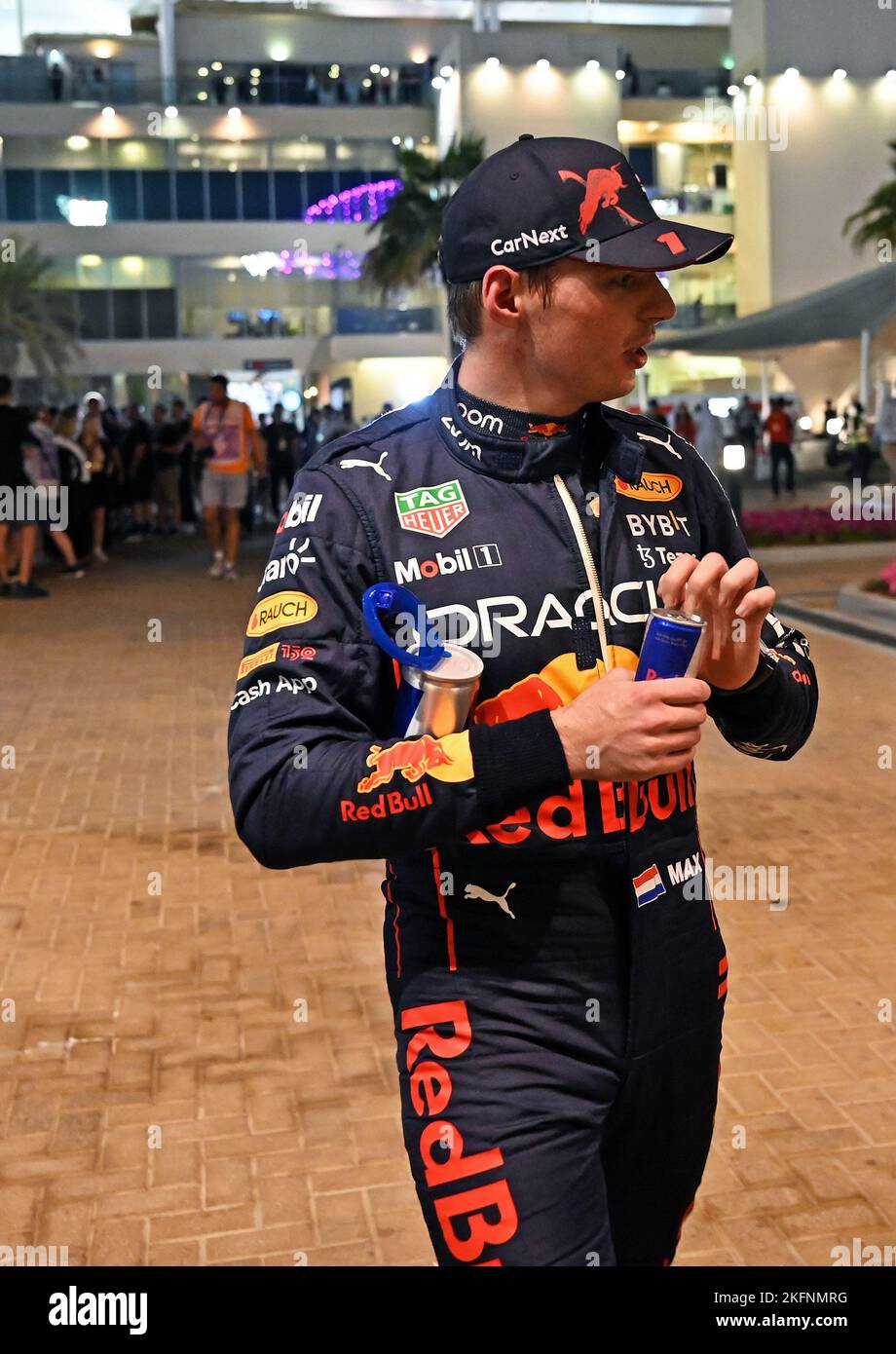 19th November 2022; Yas Marina Circuit, Yas Island, Abu Dhabi; Pole position Max Verstappen (NED ...