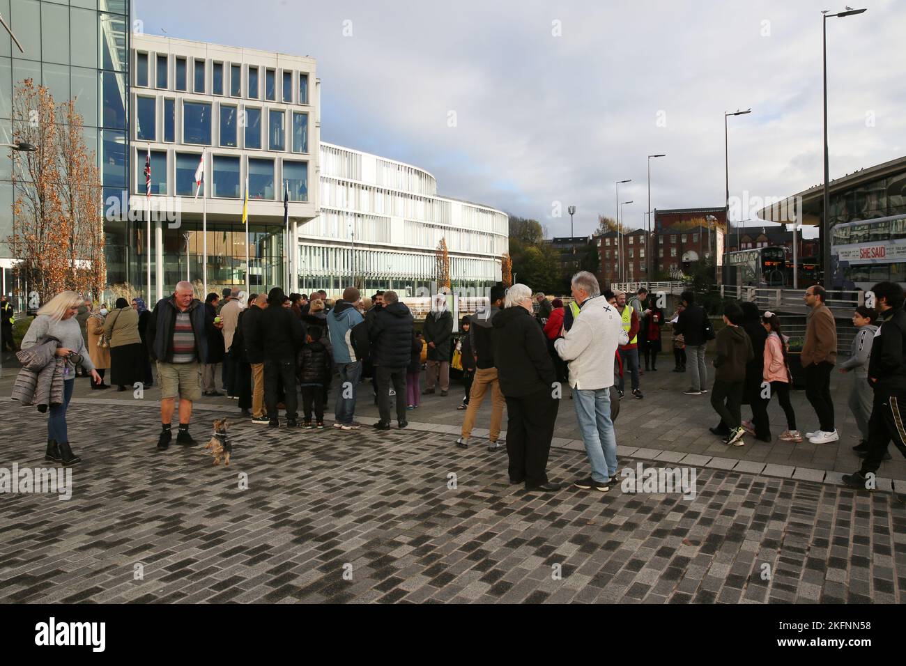 Rochdale, UK. 19th November 2022. Rochdale town center community comes ...