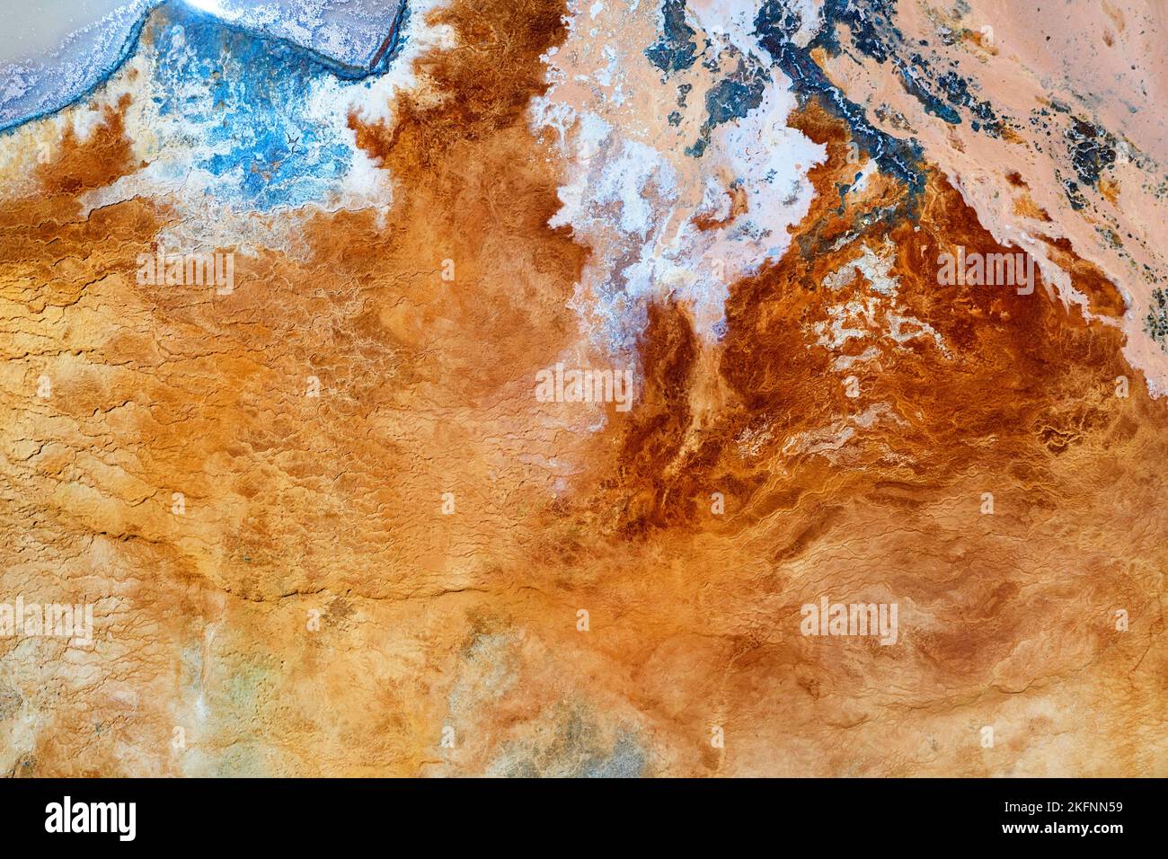calcareous sinter or tufa in Truso Travertines Natural Monument in ...