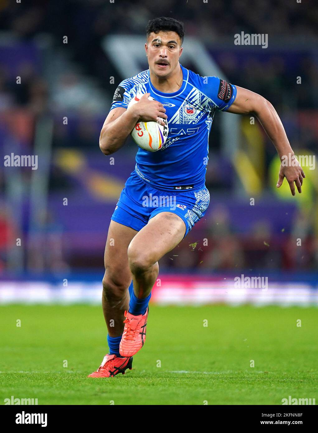 Samoa's Joseph Suaali'i during the Rugby League World Cup final at Old ...