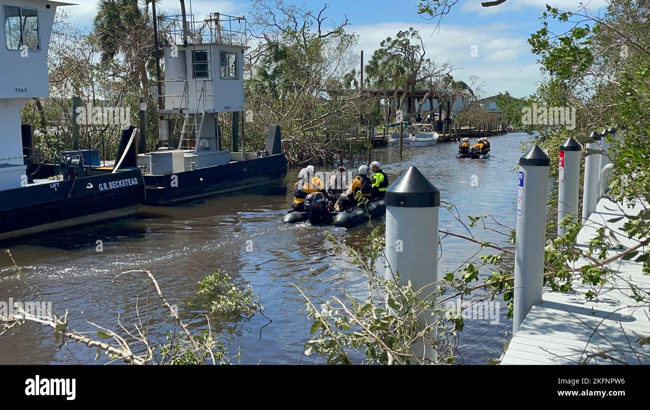 Rotunda, FL (Sept. 29, 2022) Boat teams one and two of FEMA Virginia ...