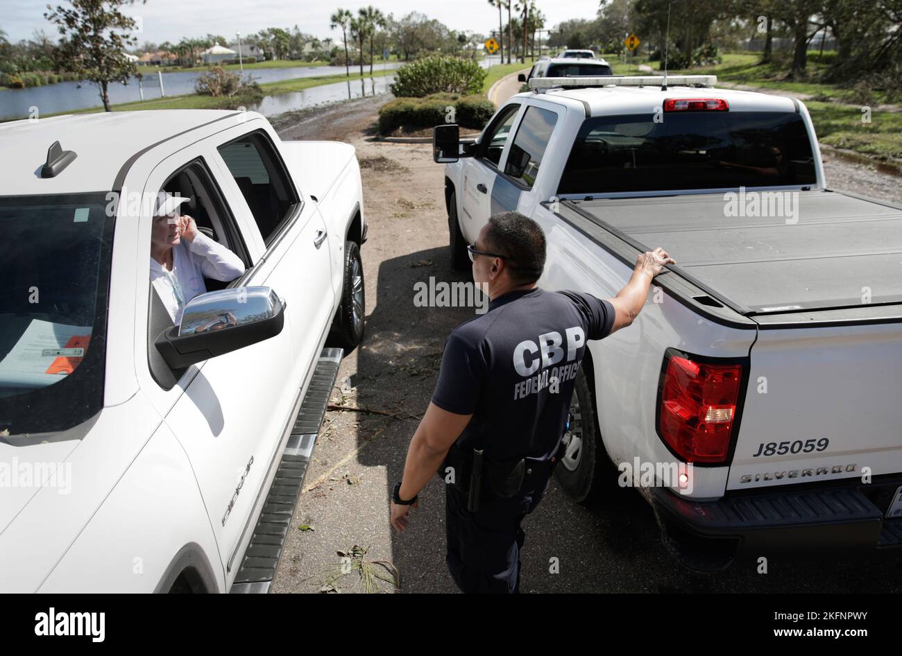 A U.S. Customs and Border Protection officer with the Office of Field ...