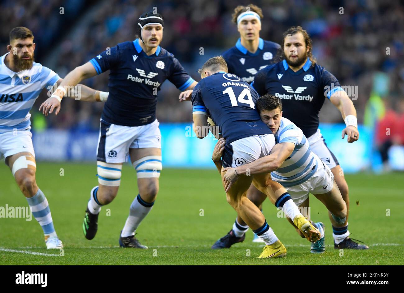 Darcy Graham of Scotland and Jeronimo de la Fuente of Argentina ...