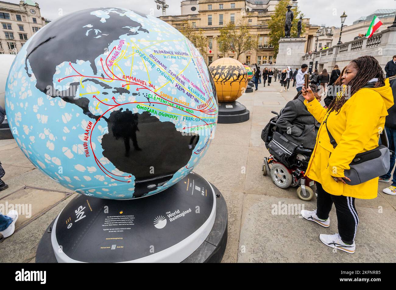 London, UK. 19 Nov 2022. Yinka Shonibare's globe titled The World ...