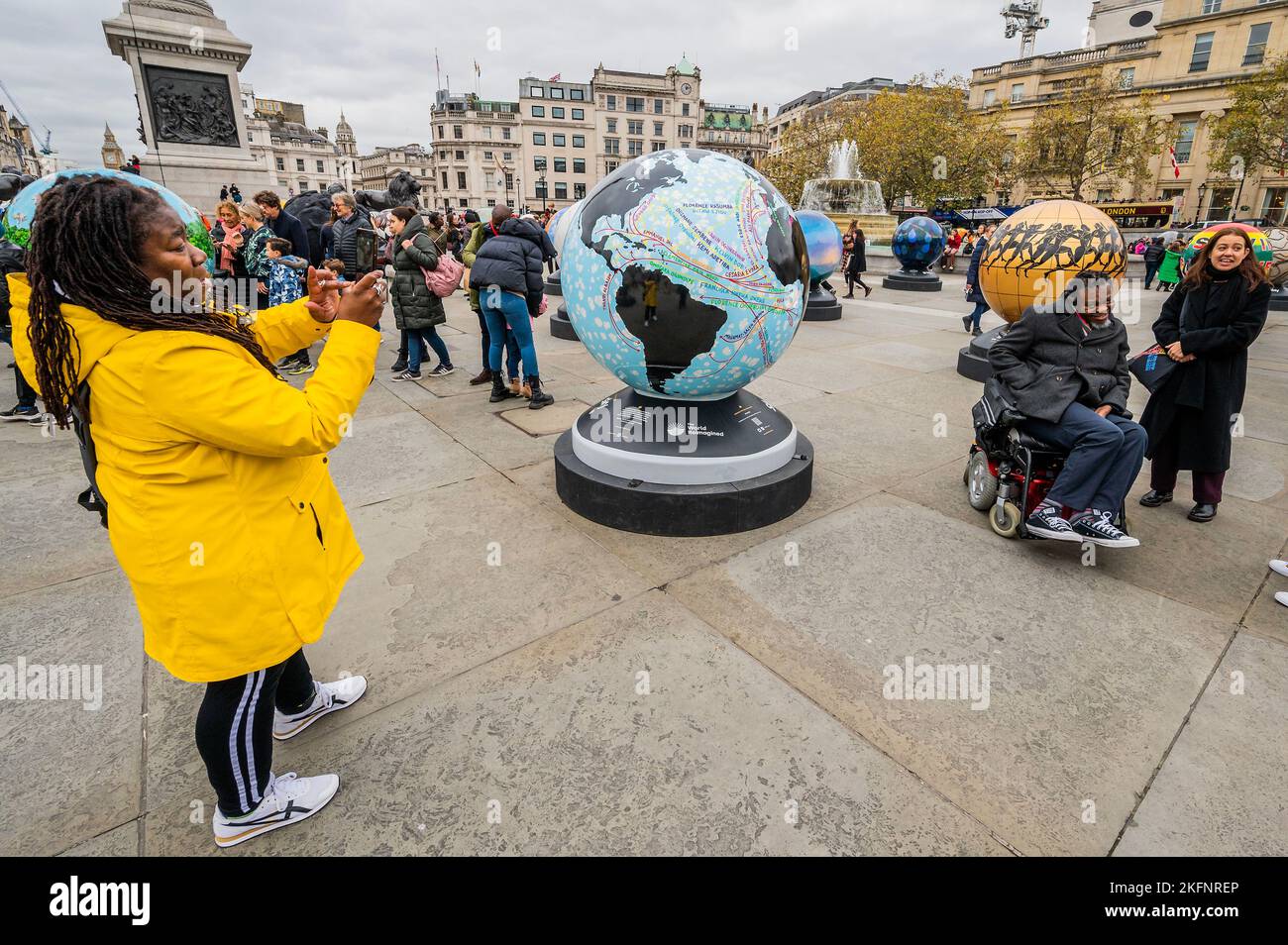 London, UK. 19 Nov 2022. Yinka Shonibare's with his globe, titled The ...