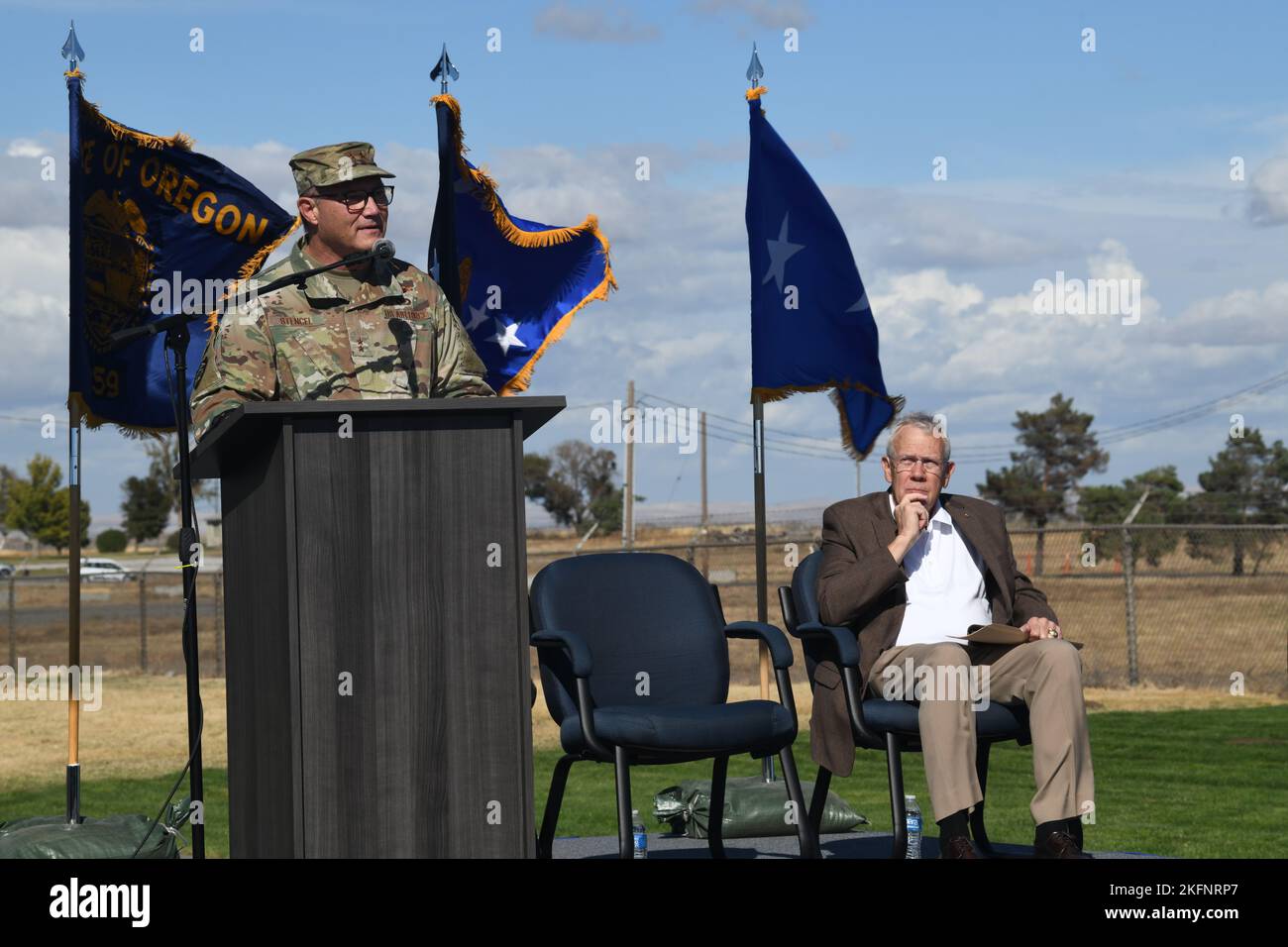 Maj. Gen. Michael Stencel, Adjutant General, addresses guests at the ...