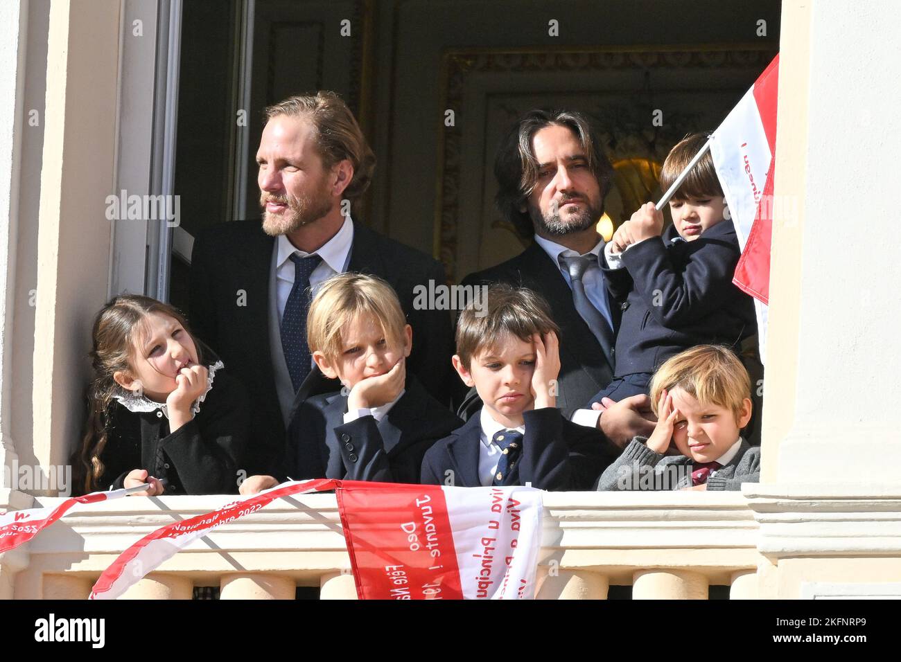Prince Albert II of Monaco and Princess Charlene with their children ...