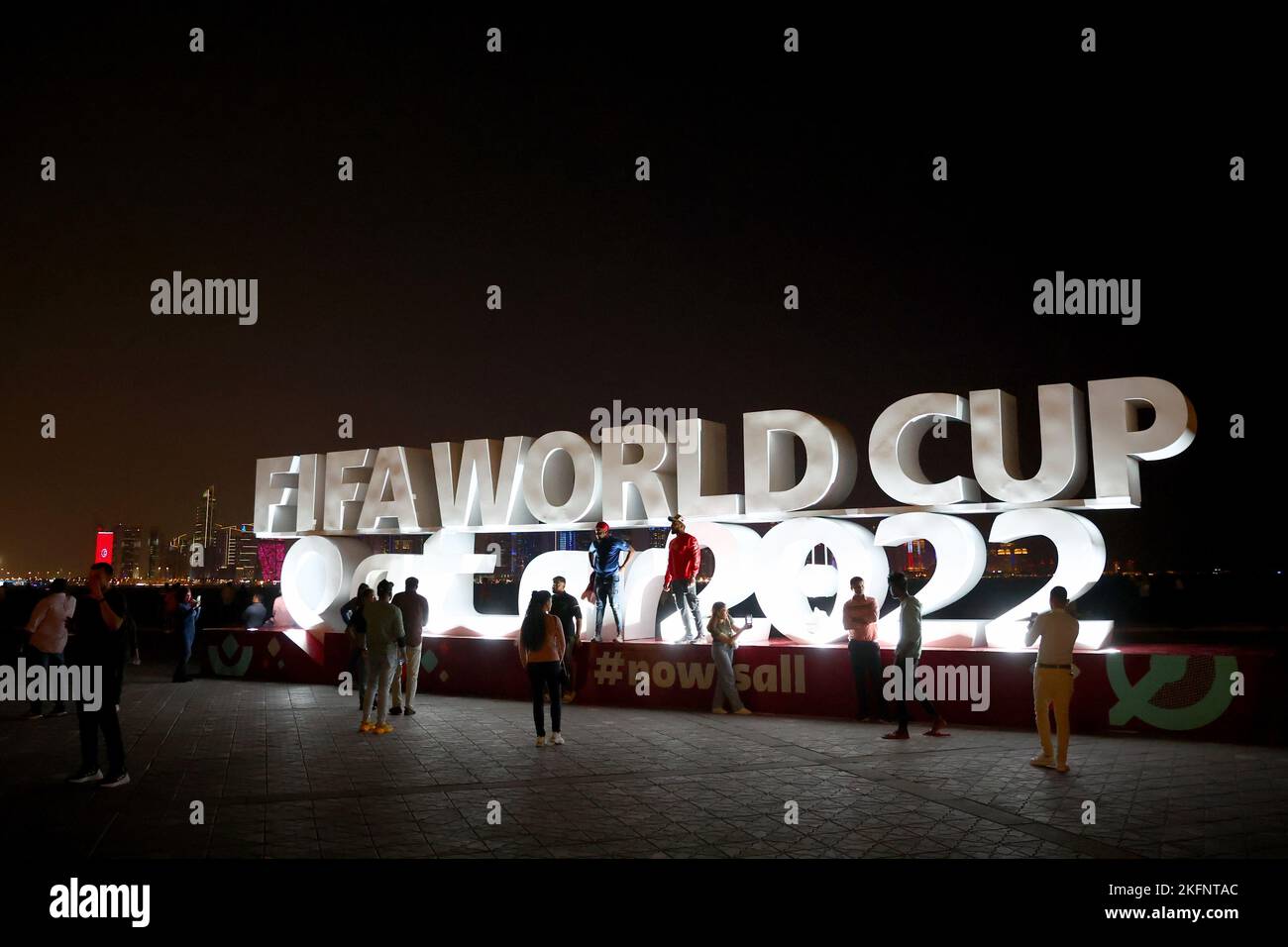 Doha, Qatar. 19th Nov, 2022. Soccer, preparation for the World Cup in ...