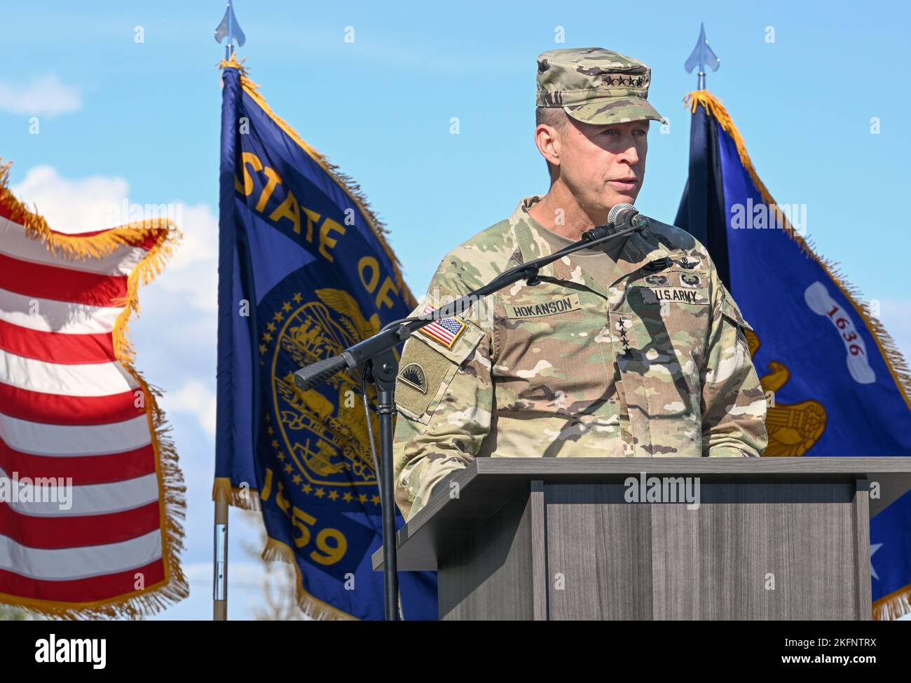 Gen. Daniel R. Hokanson, chief of the National Guard Bureau, delivers ...