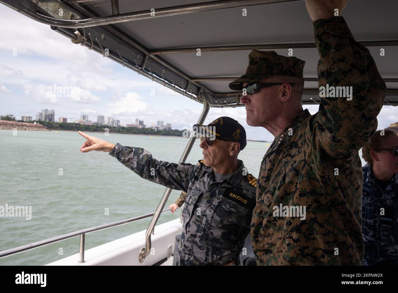 Royal Australian Navy Capt. Moses Raudino, the commanding officer of ...