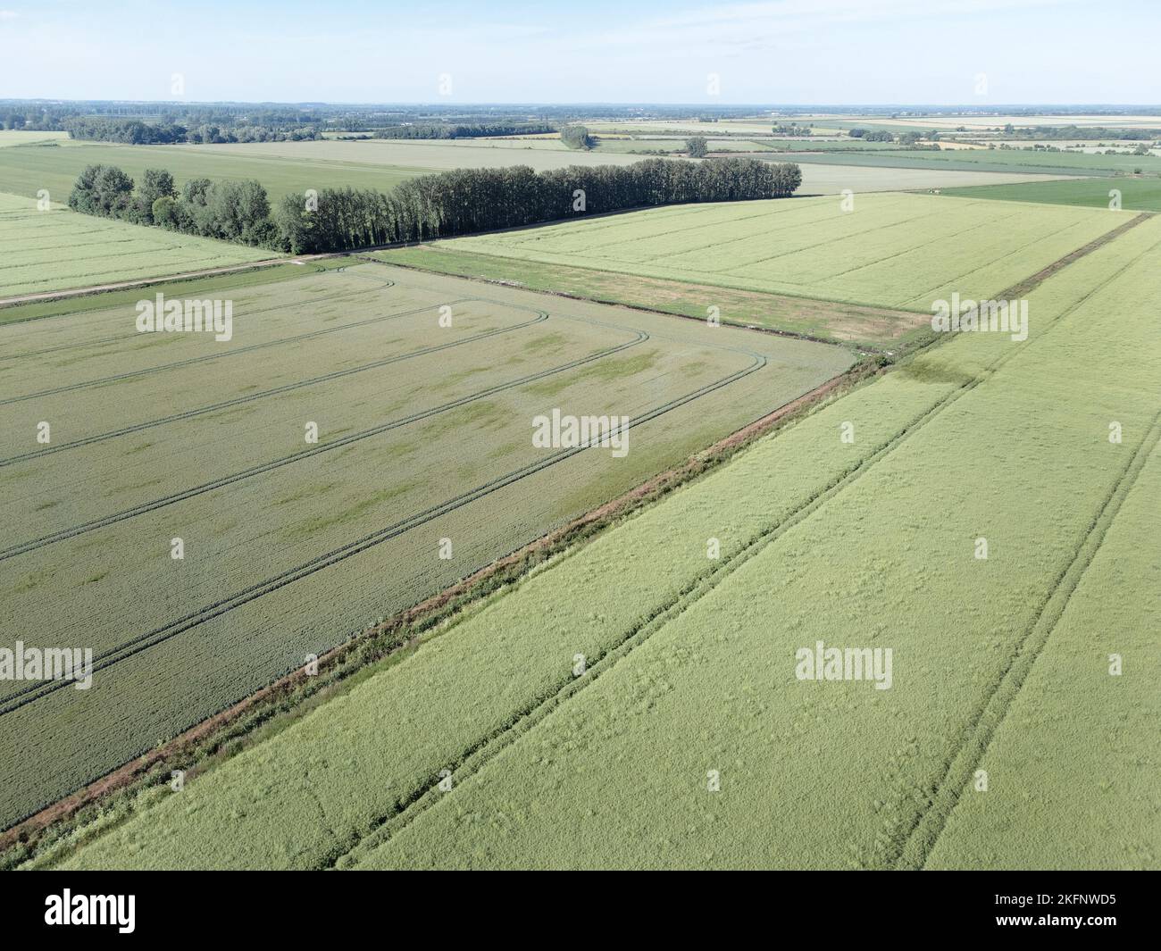 UK Bird eye view of english countryside in Norfolk Stock Photo - Alamy