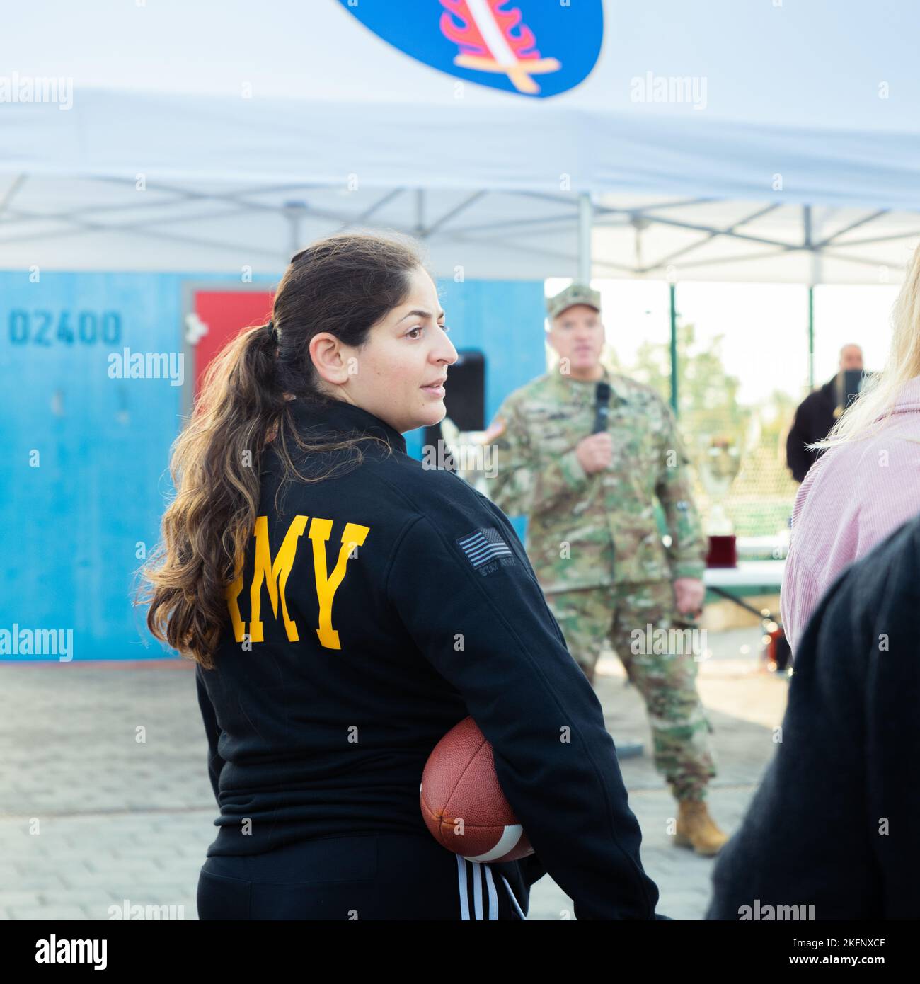 U.S. Army 1st Lt. Maram Sweis, executive officer of Contingency Command ...