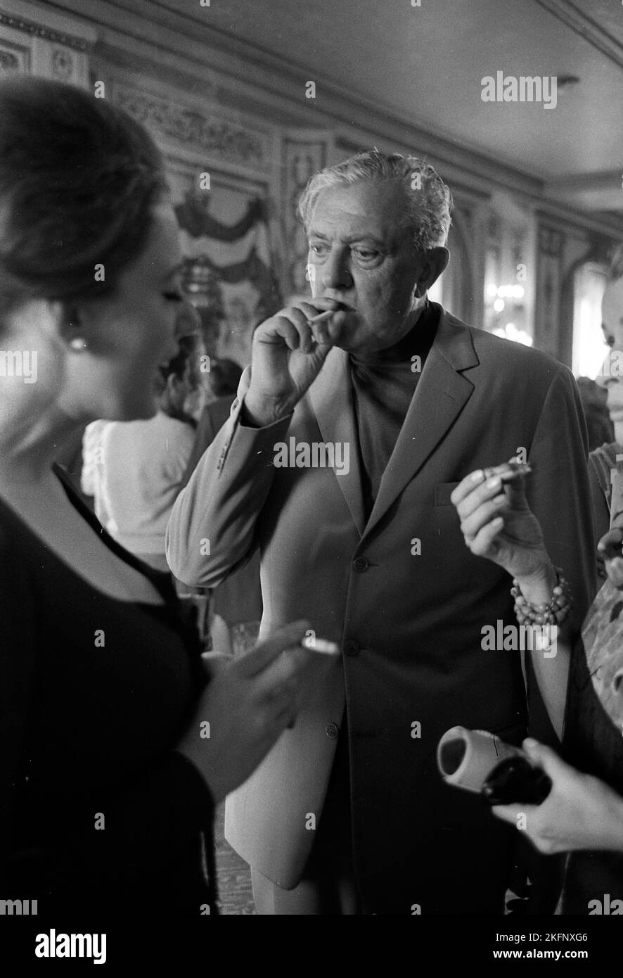Jacques Tati, French filmmaker, actor and comedian, at the Mar del ...