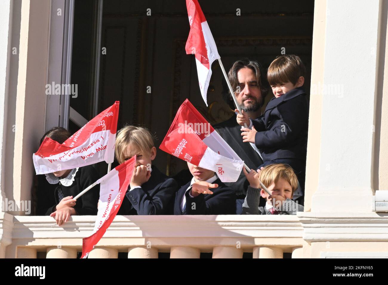 Monaco, November 19, 2022. Prince Albert II of Monaco and Princess ...