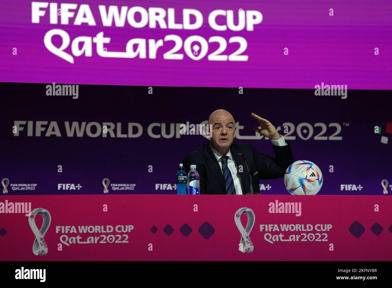 FIFA President Gianni Infantino during the FIFA Technical Study Group ...