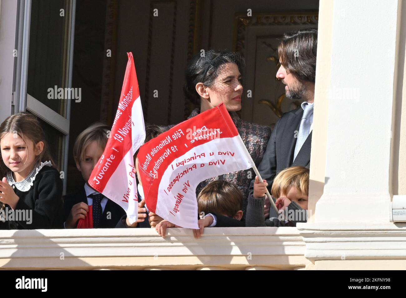 Monaco, November 19, 2022. Prince Albert II of Monaco and Princess ...