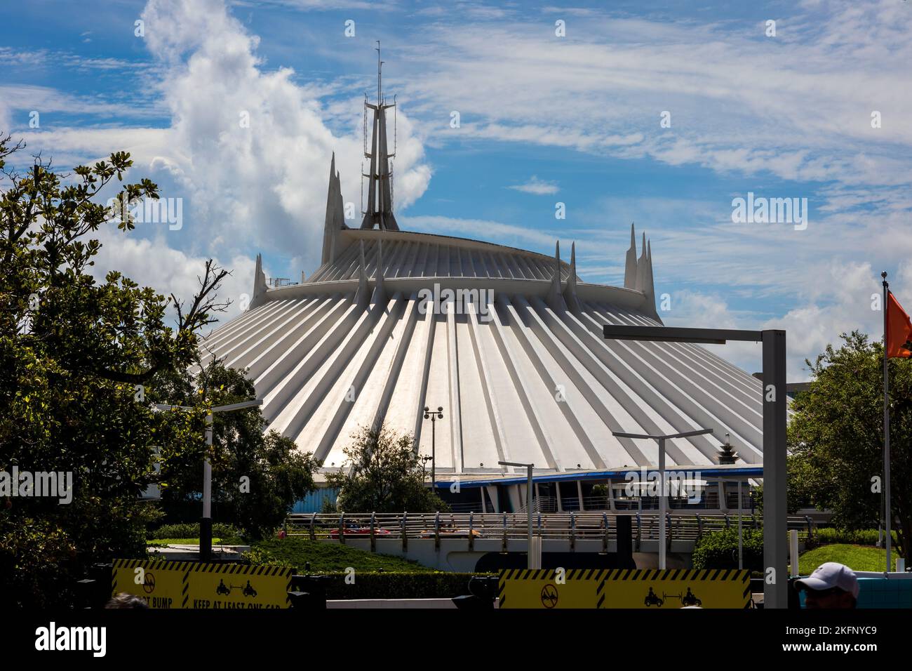 The Space Mountain at Walt Disney World's Magic Kingdom theme park in ...